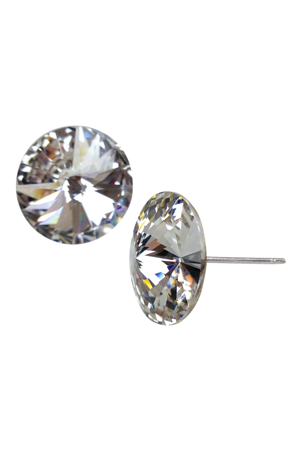 Clear Swarovski Stud Earrings - Go Home, Gabriela's...