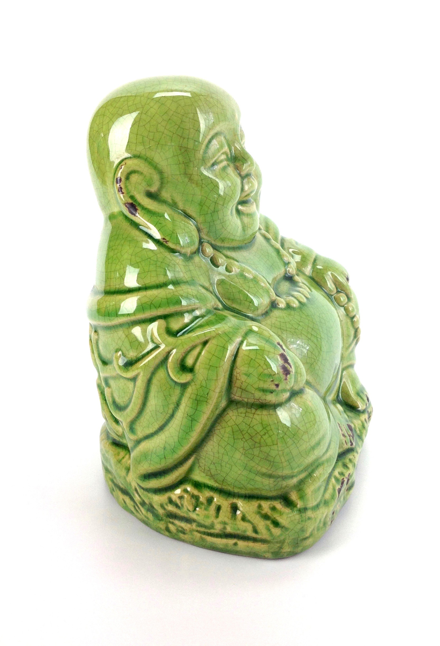 GREEN CERAMIC BUDDHA - Go Home, Gabriela's...