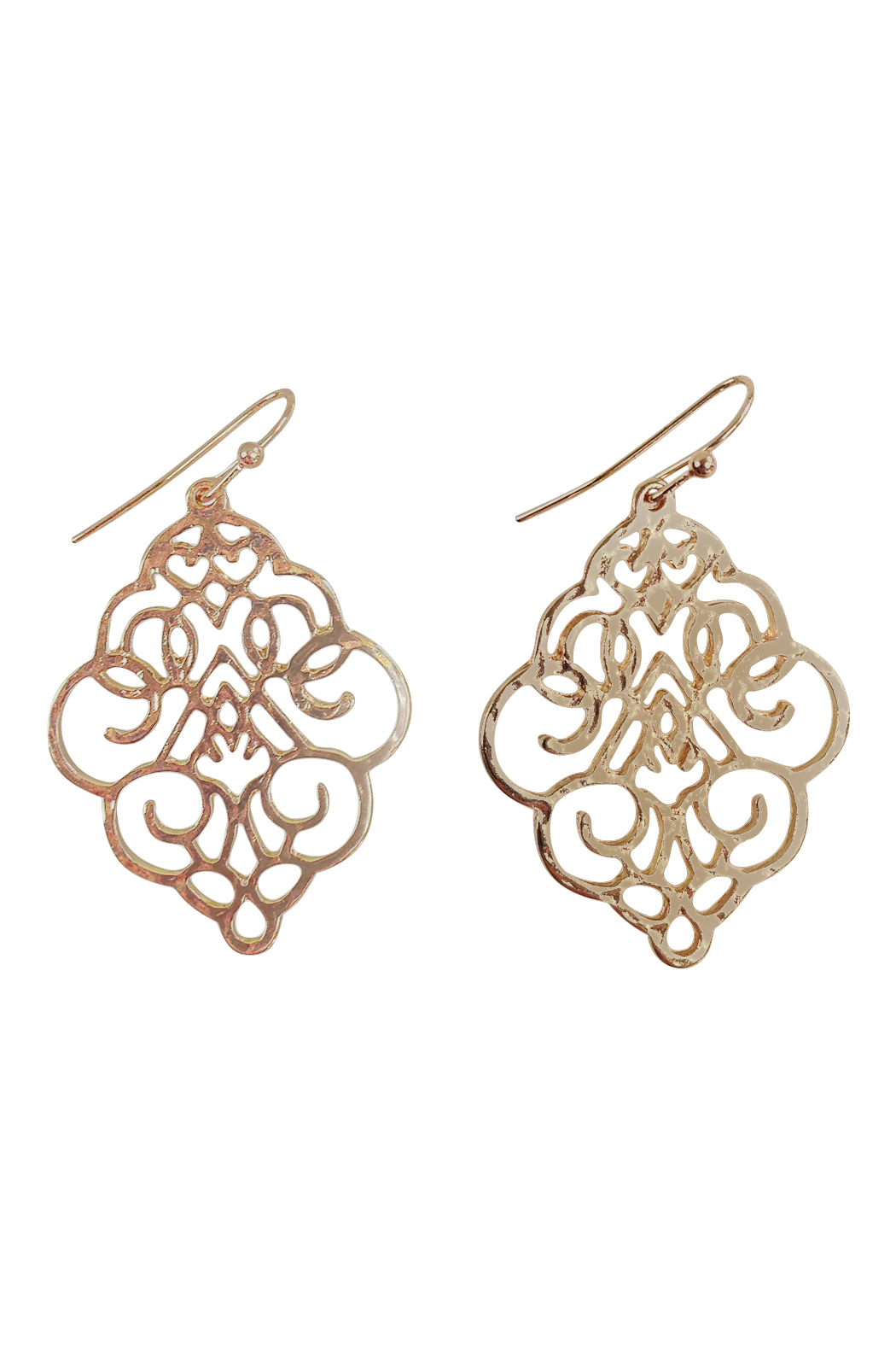 GOLD DIE-CUT EARRINGS - GO HOME... Modern Decor & Gifts