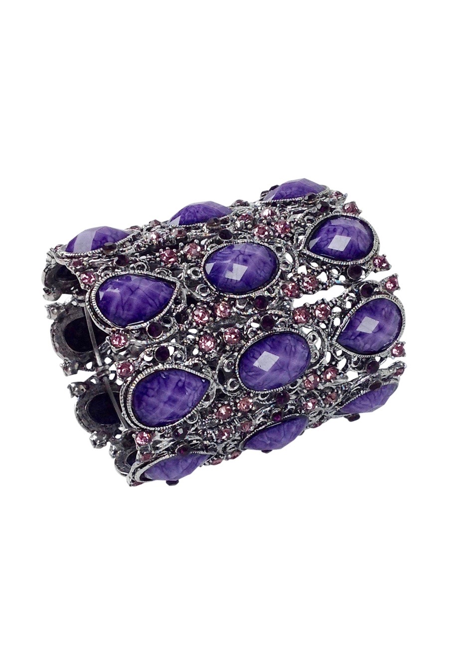 Purple Jeweled Cuff - Go Home, Gabriela's...