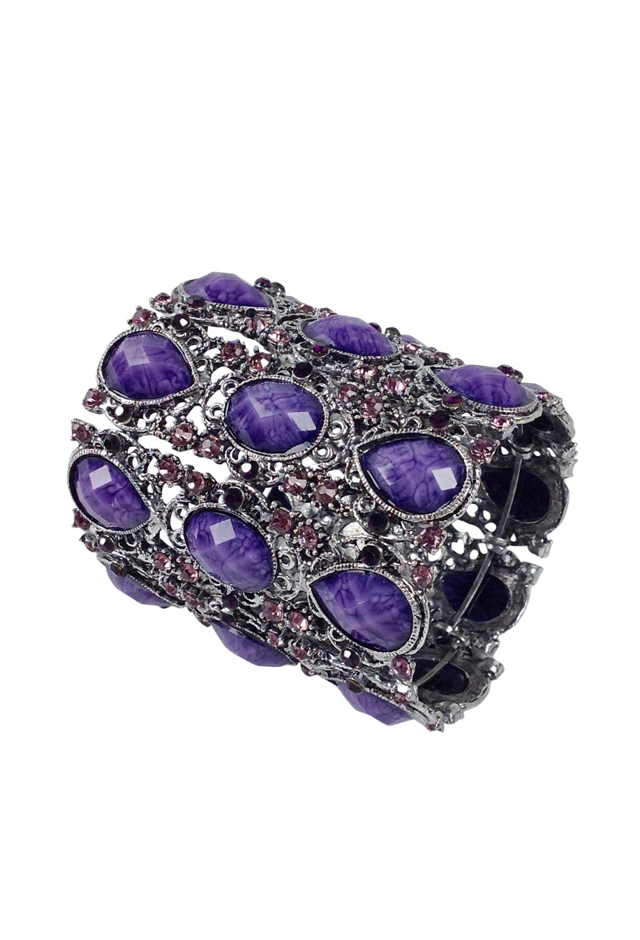 Purple Jeweled Cuff - Go Home, Gabriela's...
