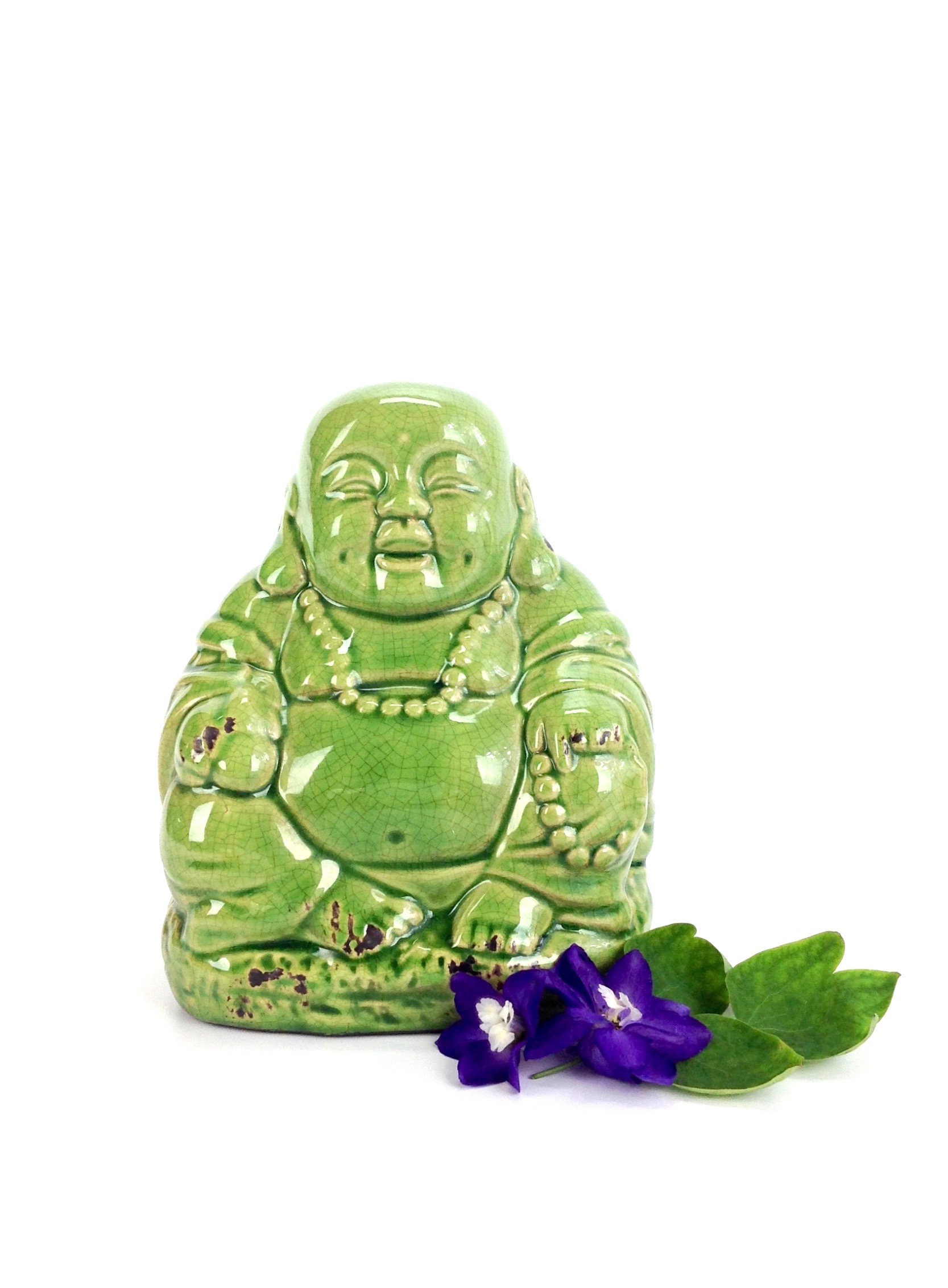 GREEN CERAMIC BUDDHA - GO HOME... Modern Decor & Gifts