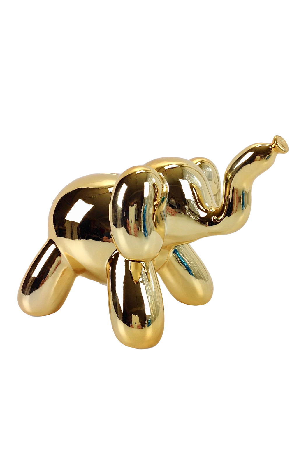 ELEPHANT BALLOON MONEY BANK IN GOLD - GO HOME... Modern Decor & Gifts