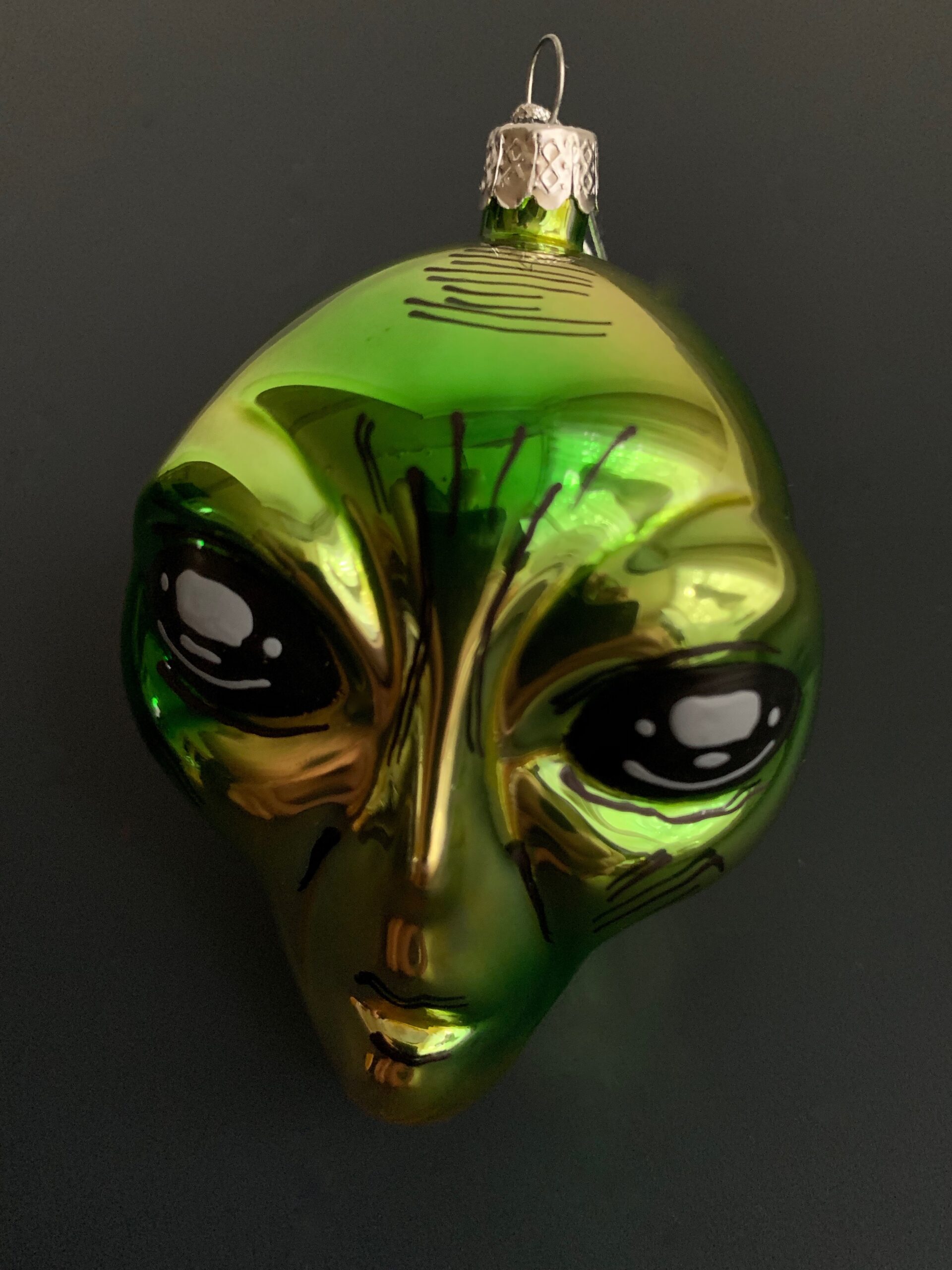 Green Glass Alien Ornament - Go Home, Gabriela's...