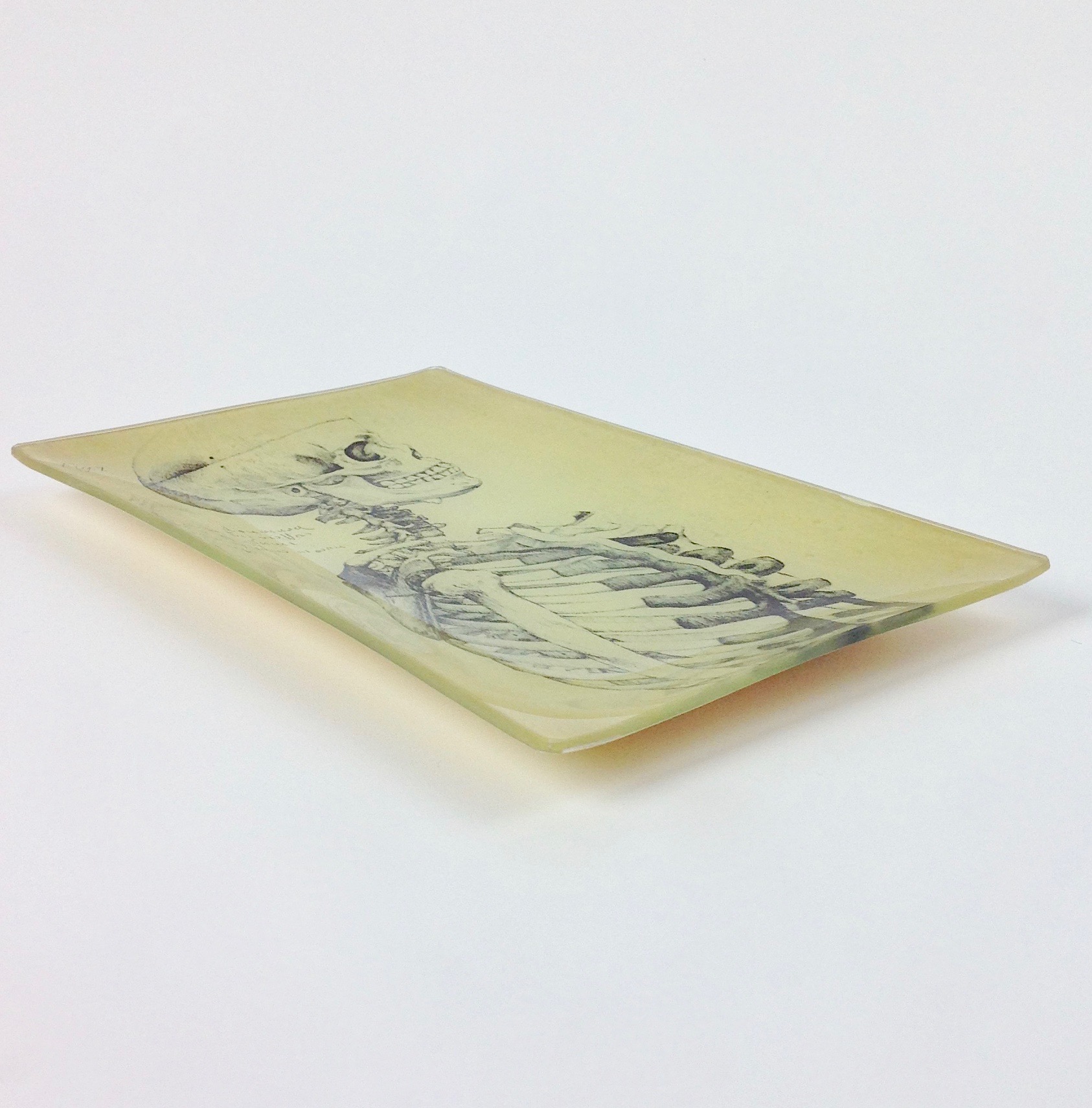 Glass Skeleton Plate - Go Home, Gabriela's...