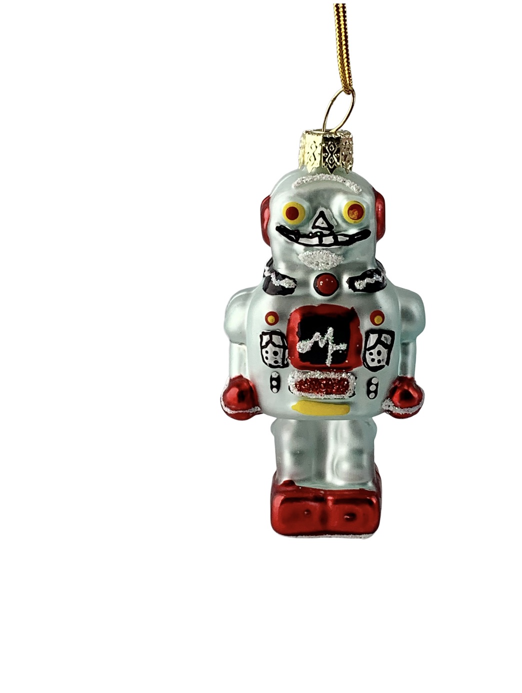 Tiny Smiling Robot Ornament - Go Home, Gabriela's...