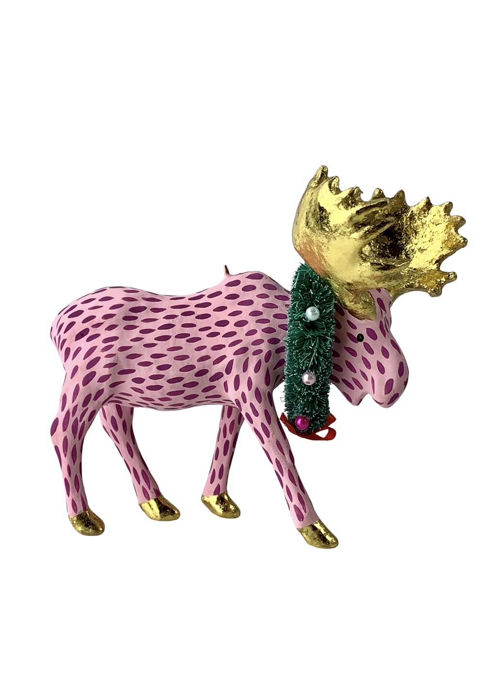 Pink Moose Ornament - Go Home, Gabriela's...
